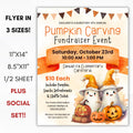Halloween Pumpkin Carving Fundraiser Event Flyers | Simple Desert Designs