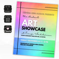 School Art Show Flyer Template | Simple Desert Designs