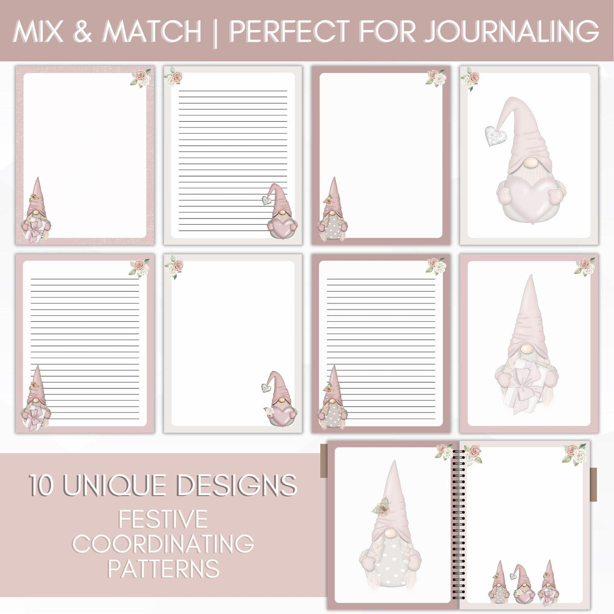 Romantic Valentine Stationery Printable - Simple Desert Designs