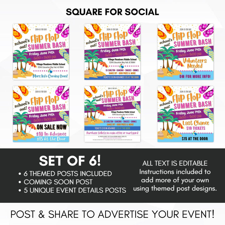 School's Out Summer Dance Theme BUNDLE – Simple Desert Designs
