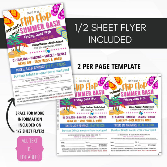 School's Out Summer Dance Theme BUNDLE – Simple Desert Designs