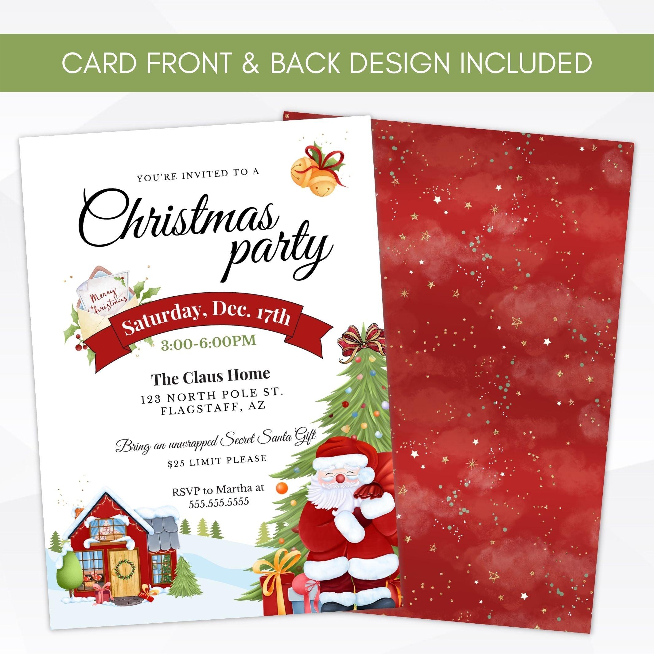 Gift Exchange Invitation Wording Free Printable Secret Santa