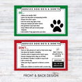 Service Dog Do's & Don'ts Etiquette Cards Printable | Simple Desert Designs