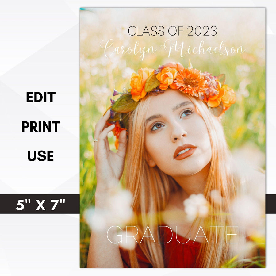 Signature Graduation Announcement | Simple Desert Designs