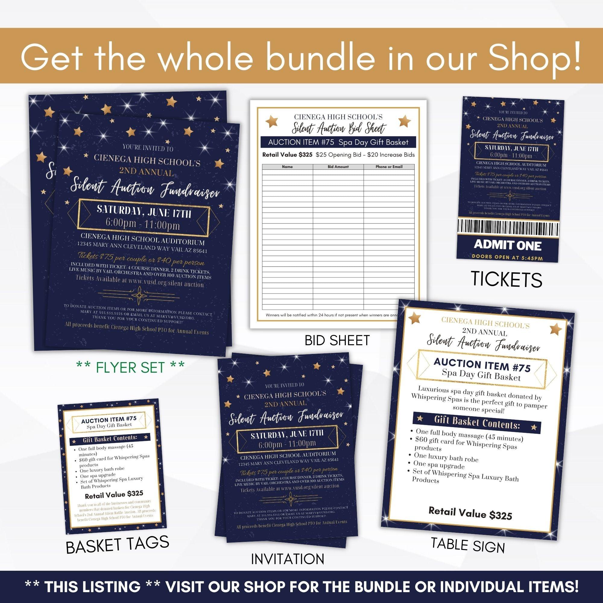 School Silent Auction Flyer