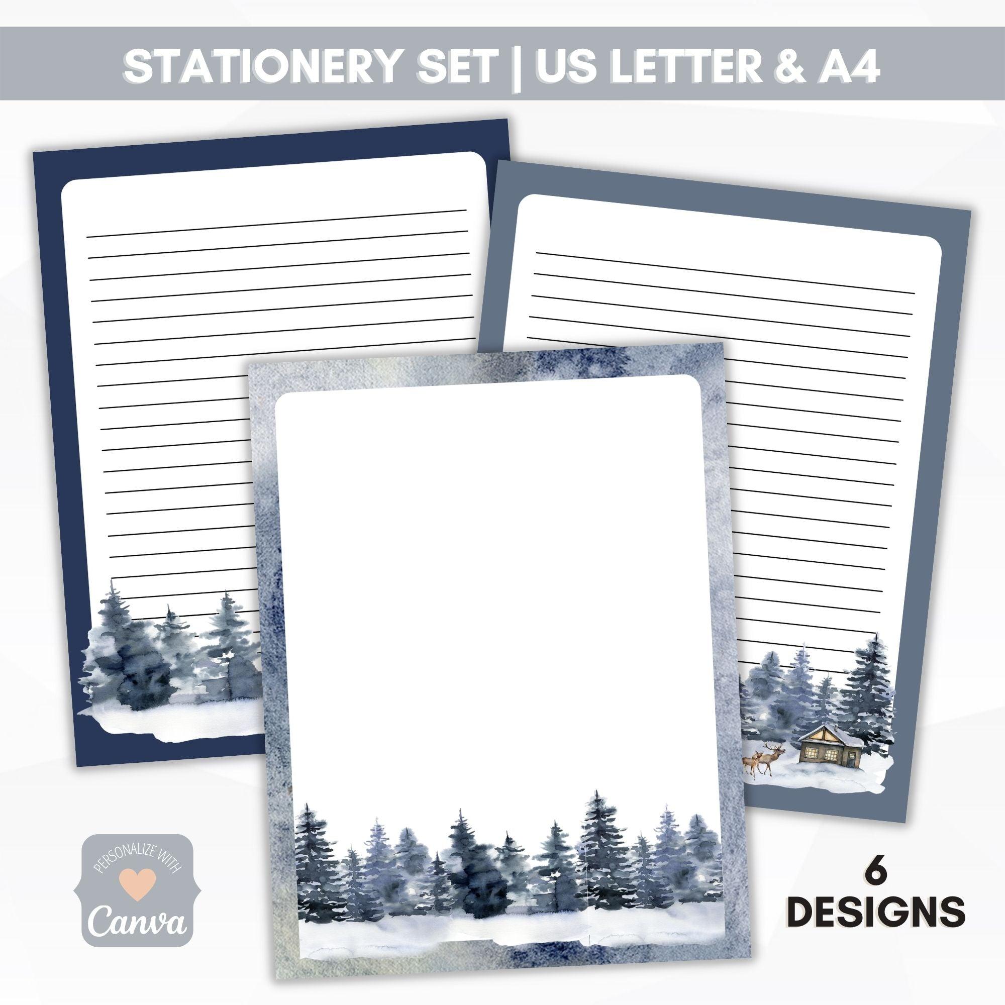 Smokey Mountains Journal Paper Stationery – Simple Desert Designs