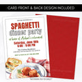 Spaghetti Dinner Party Invitation – Simple Desert Designs