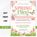 Spring Fling Charity Fundraiser Invite – Simple Desert Designs