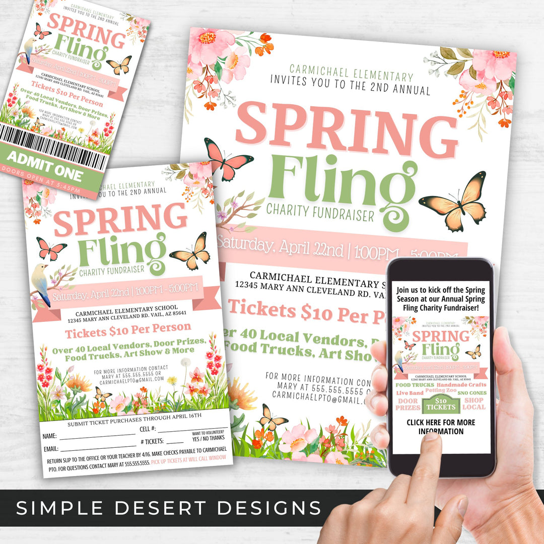 Kids Summer Art Camp Flyers | Simple Desert Designs