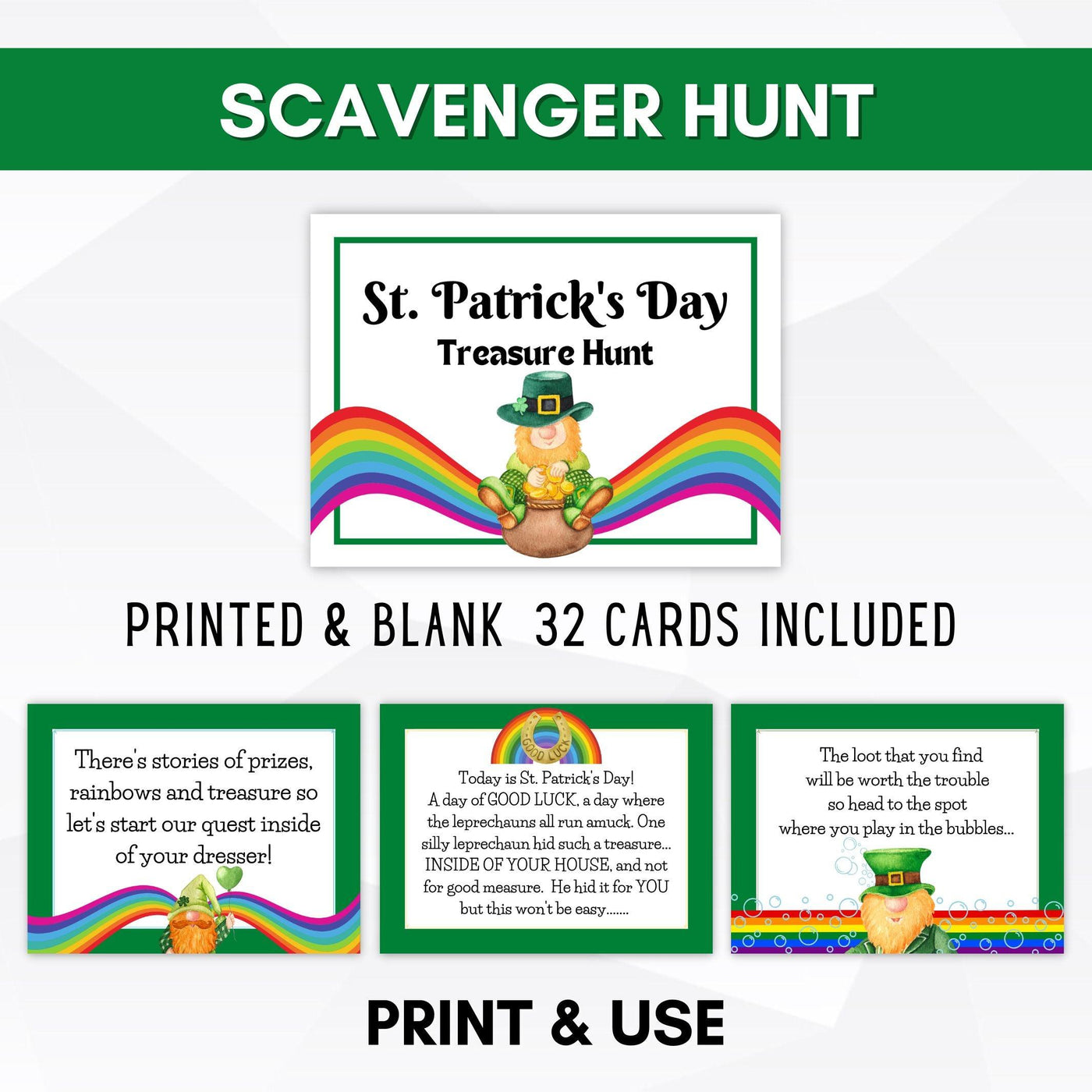 St. Patrick’s Day Scavenger Hunt for Kids - Simple Desert Designs