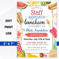 Staff Appreciation BBQ Invitation | Simple Desert Designs