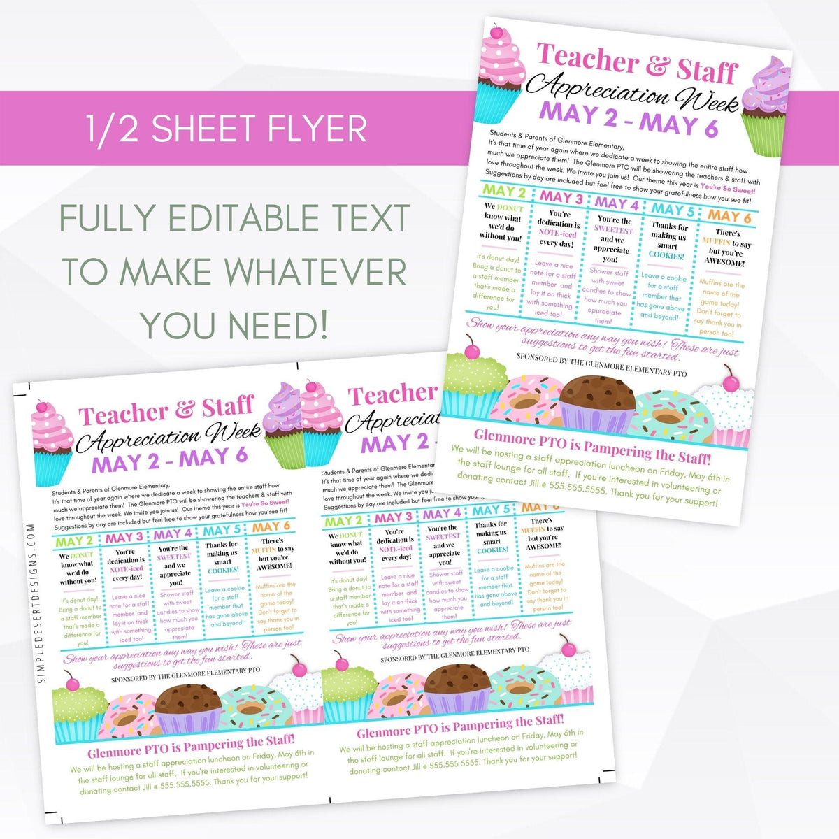 Teacher Appreciation Week Bundle - Simple Desert Designs