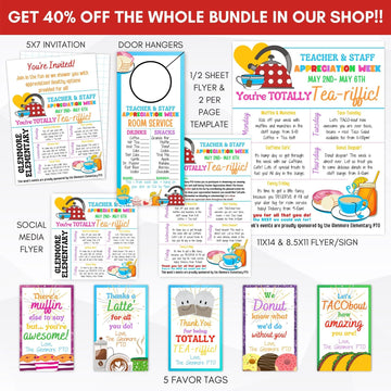 Tea-Riffic Teacher Appreciation Week Tags – Simple Desert Designs