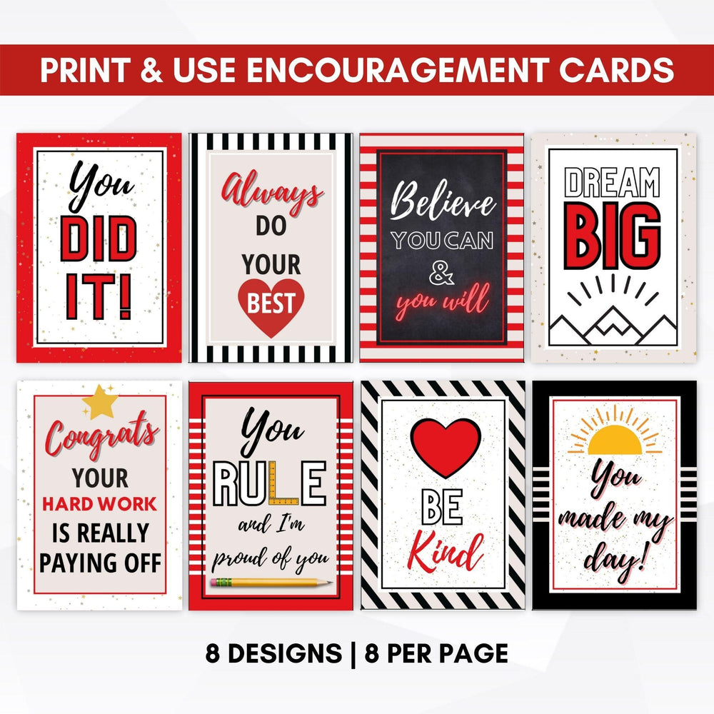 Printable Encouragement Cards for Teachers - Simple Desert Designs