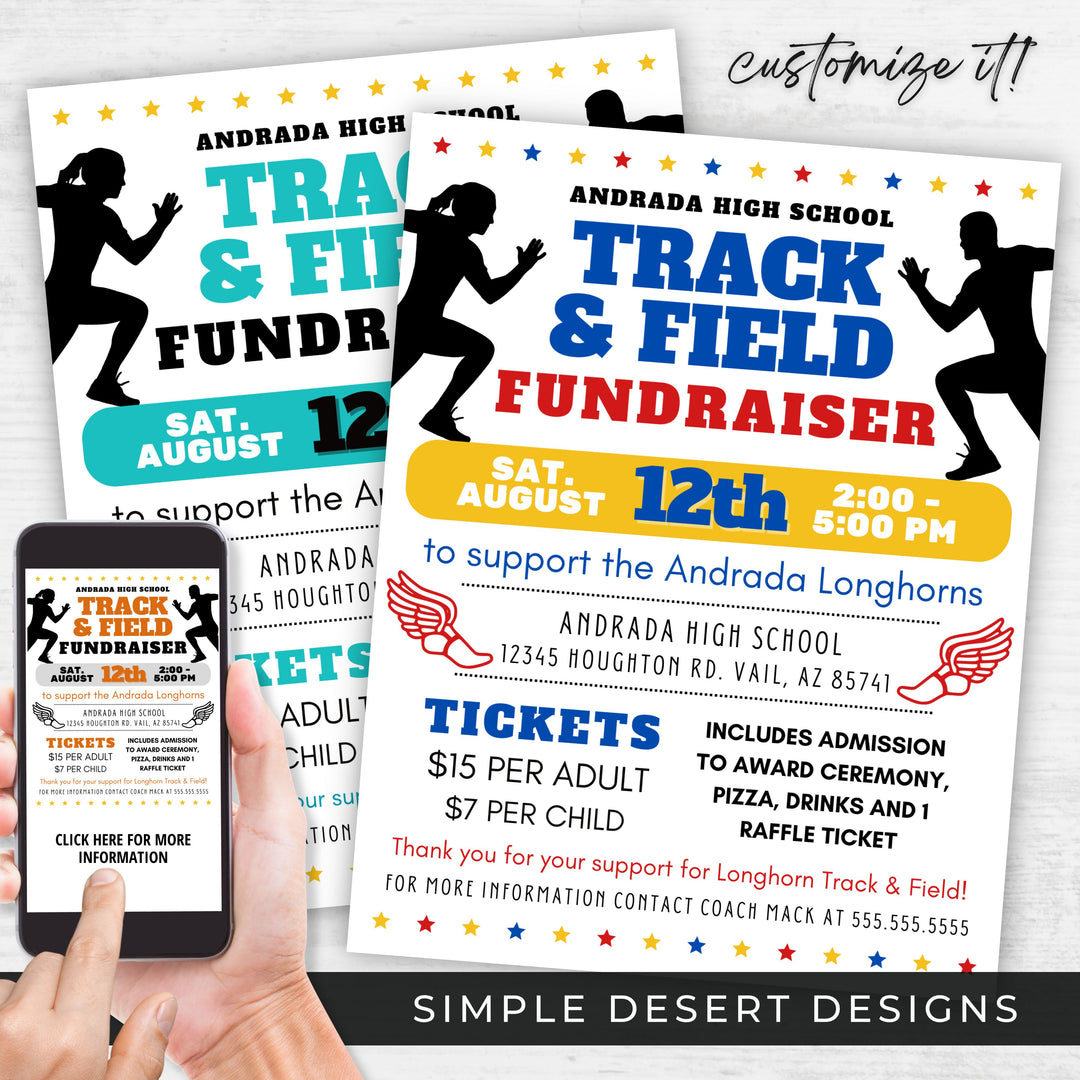 Track and Field Flyer | Simple Desert Designs
