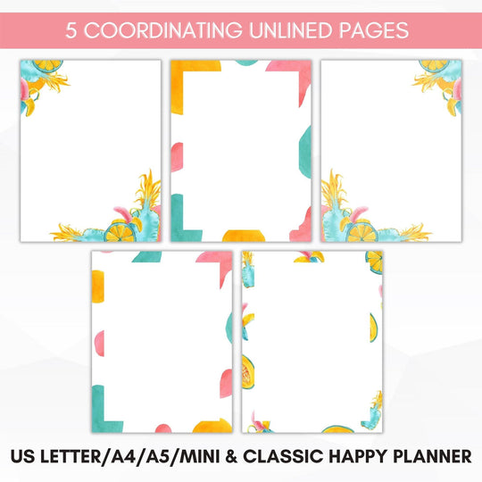 Tropical Art Journal Paper Stationery – Simple Desert Designs