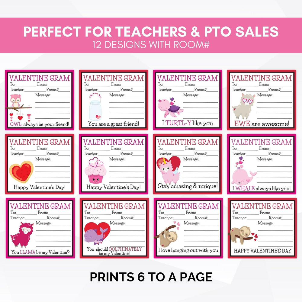 Valentine's Day Candy Gram Sheet – Simple Desert Designs