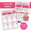 Valentine Candy Gram Teddy Bear Flyer Set | Simple Desert Designs