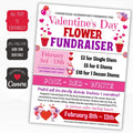 Valentine's Day Flower Fundraiser Flyers – Simple Desert Designs
