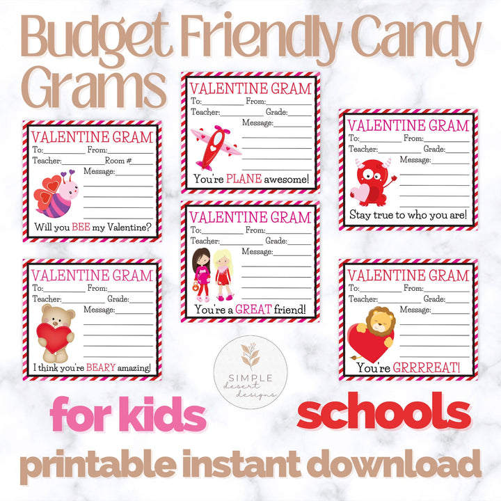 Valentines Candy Grams | Simple Desert Designs