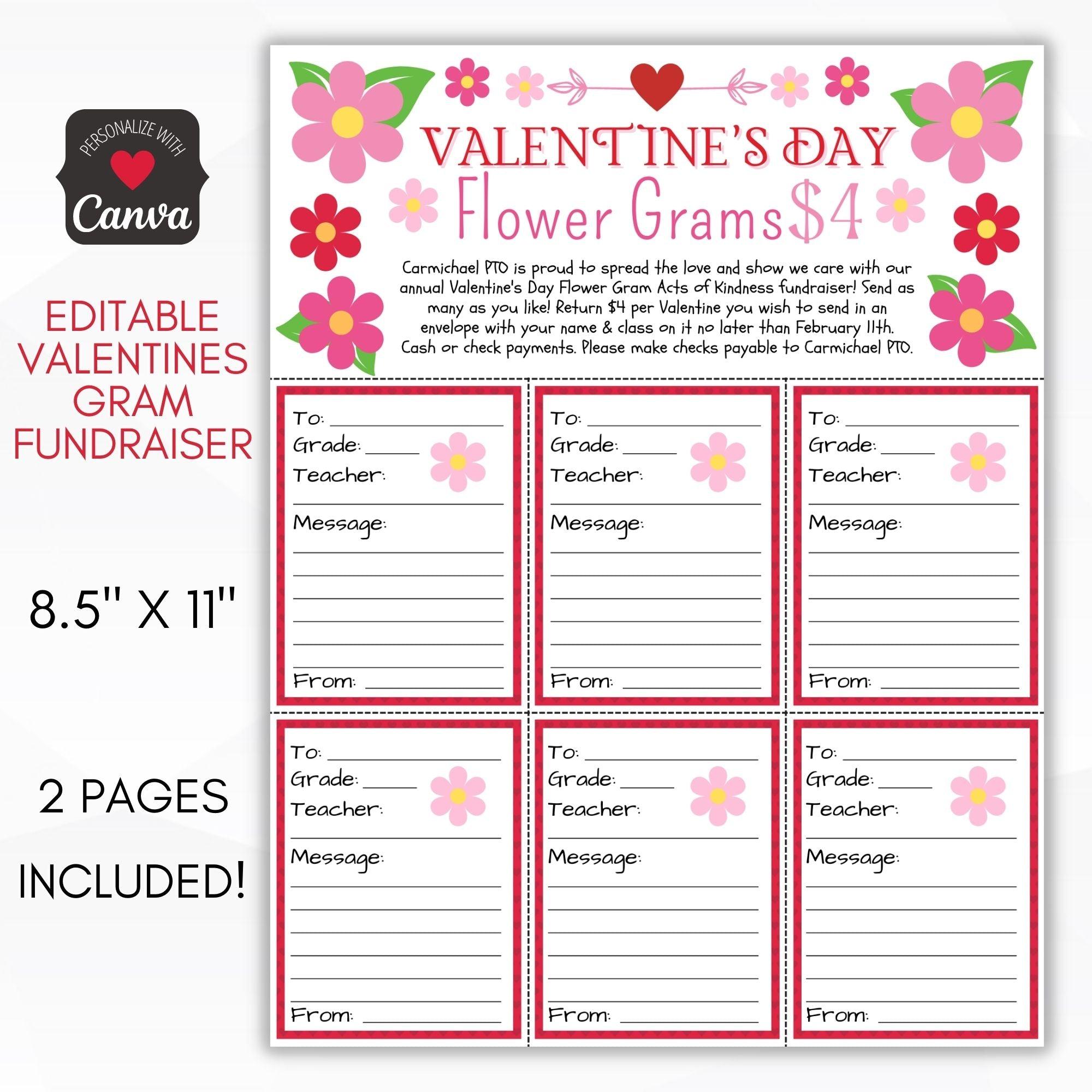 Valentines Day Flower Grams – Simple Desert Designs
