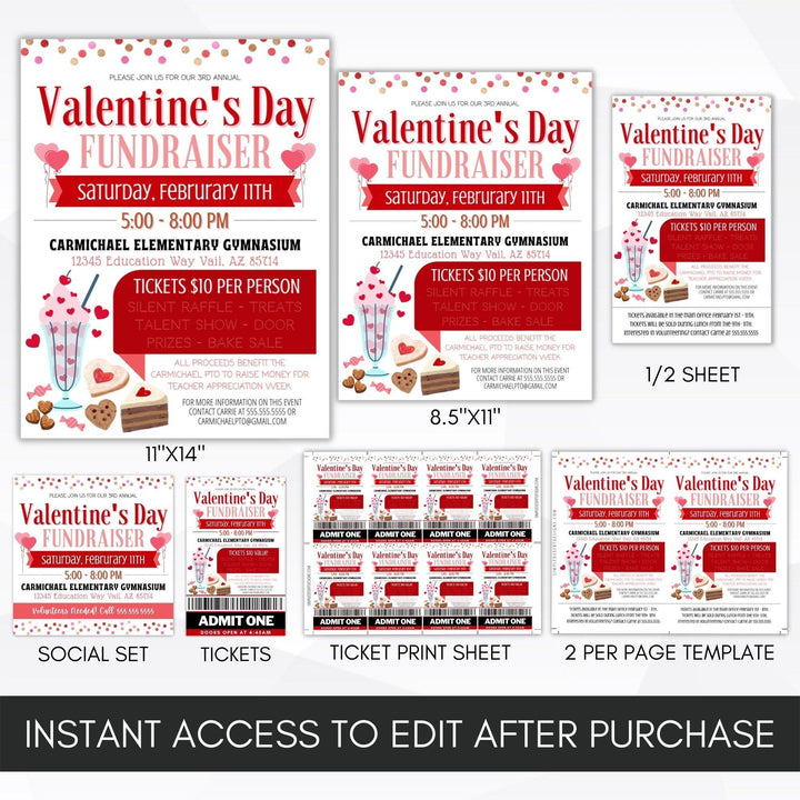 Valentines Day Fundraiser Ticket Bundle – Simple Desert Designs