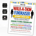 Walkathon Fundraiser Flyer Poster Set | Simple Desert Designs