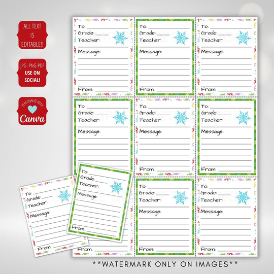 Holiday Candy Grams Fundraiser Bundle – Simple Desert Designs