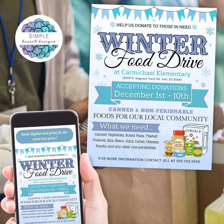 Editable Flyer for Community Event | Simple Desert Designs