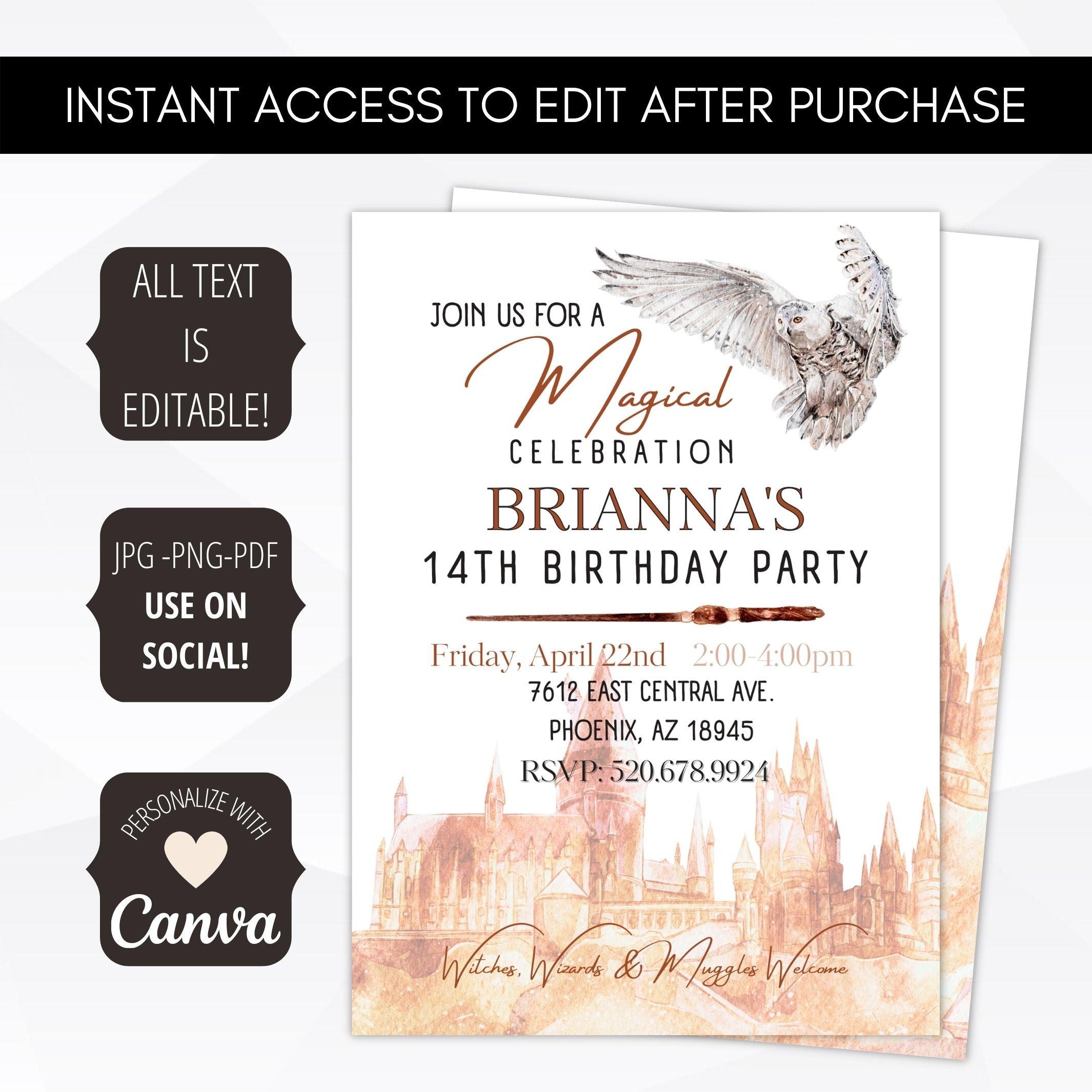 Unique Debut Invitation Sample