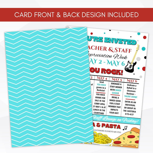 You Rock Teacher Appreciation Week Invite – Simple Desert Designs