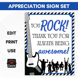 You Rock Teacher Appreciation Week Invite – Simple Desert Designs