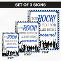 You Rock Themed Appreciation Week Sign Set | Simple Desert Designs