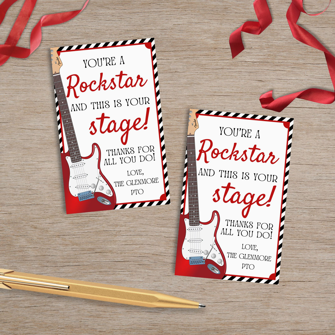 Editable Rockstar Gift Tag Template - Simple Desert Designs